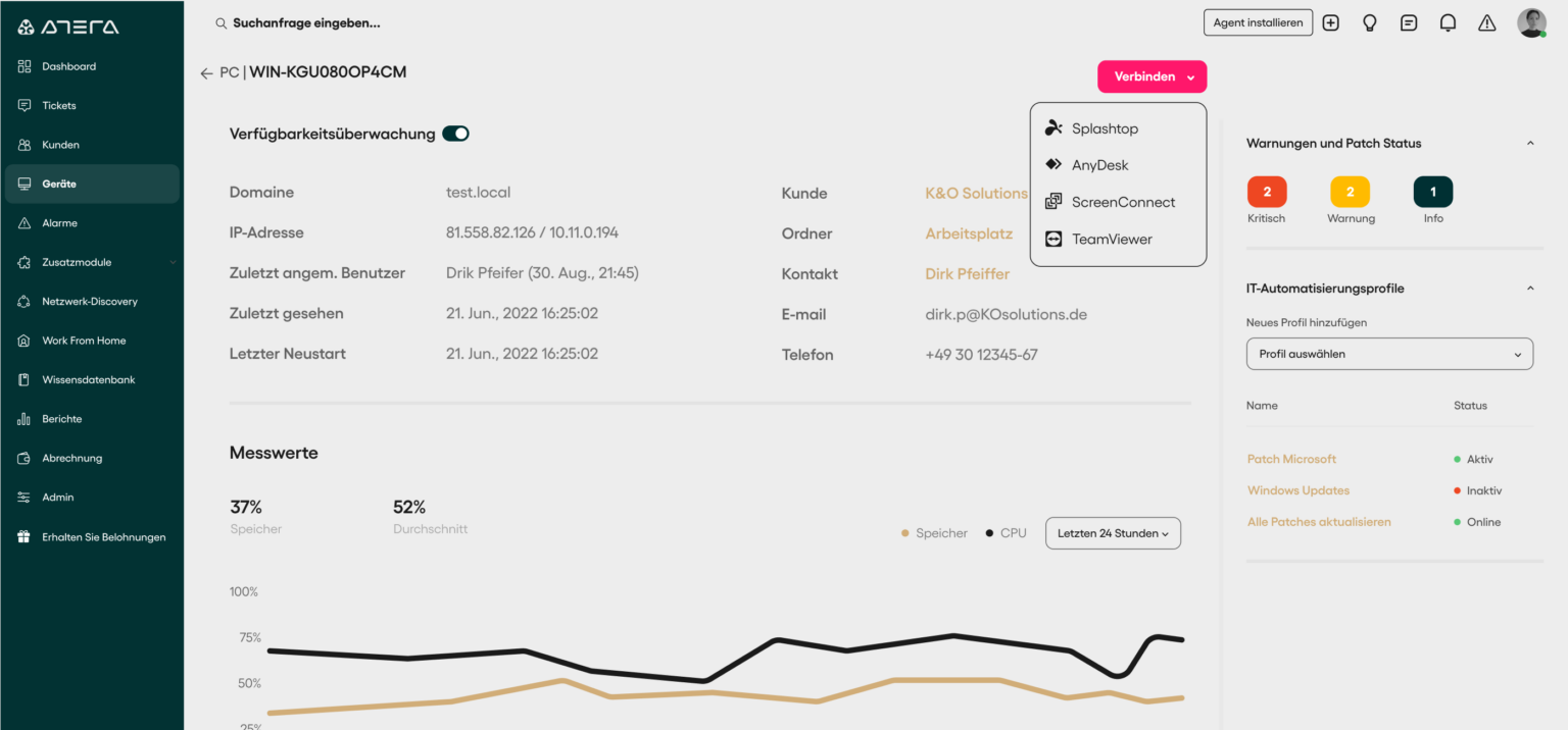 Atera RMM Review: Key Features, Benefits and Pricing