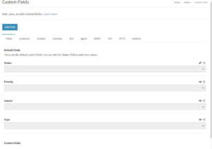 What are Atera’s custom fields in helpdesk software?