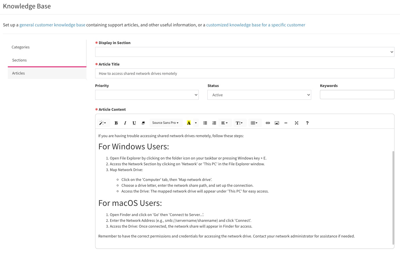 Qu'est-ce qu'une base de connaissances IT et comment la créer